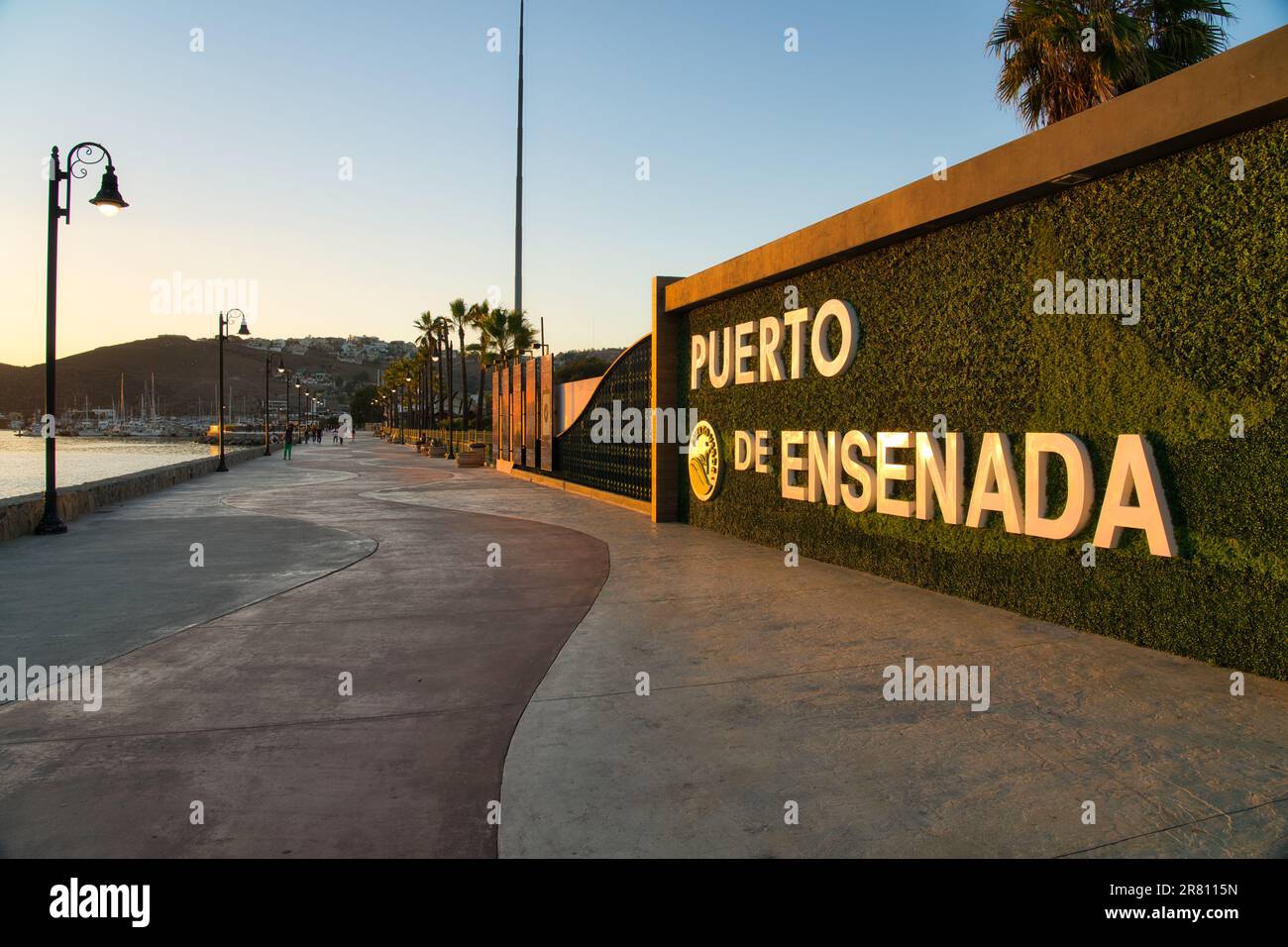 The Port of Ensenada sign on a sunny day in Mexico Stock Photo - Alamy