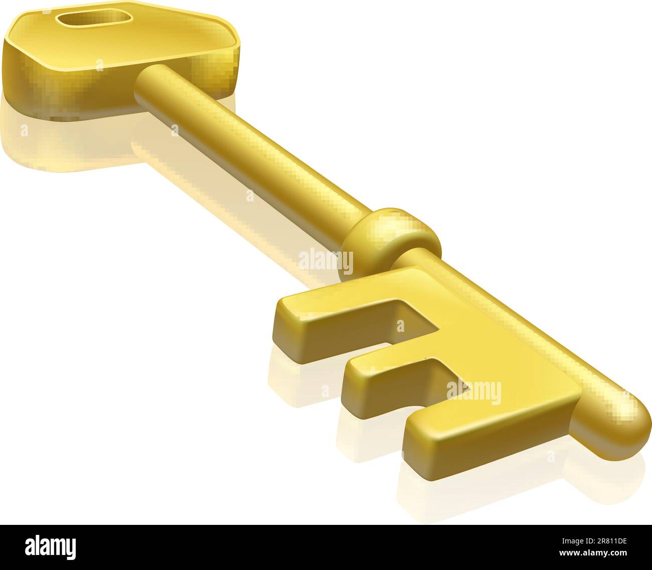 Ornate vintage brass key Stock Vector Images - Alamy