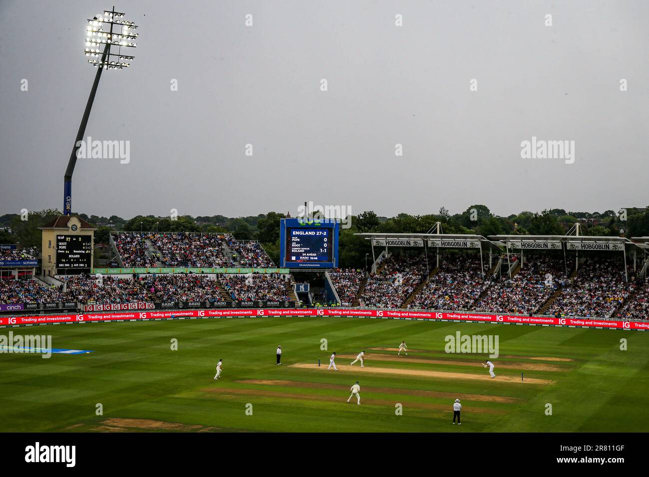 Birmingham, England. 18th June, 2023. Australia's Scott Roland bowls to ...