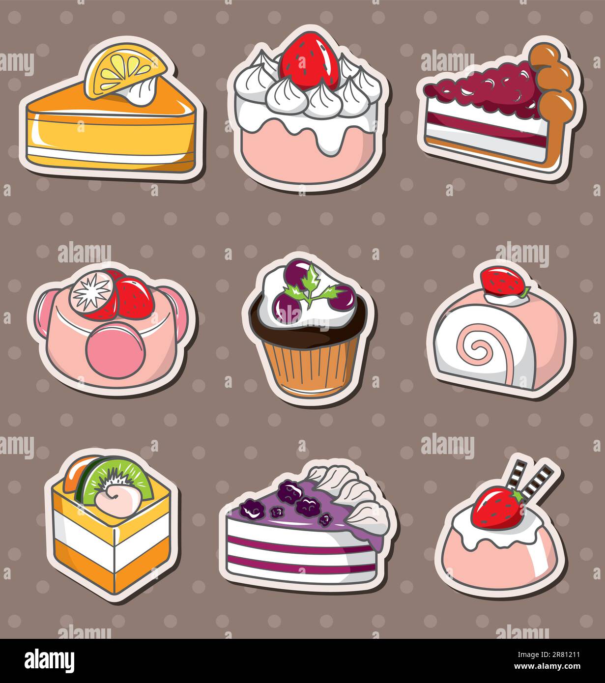 Purple fairy cake Stock Vector Images - Alamy