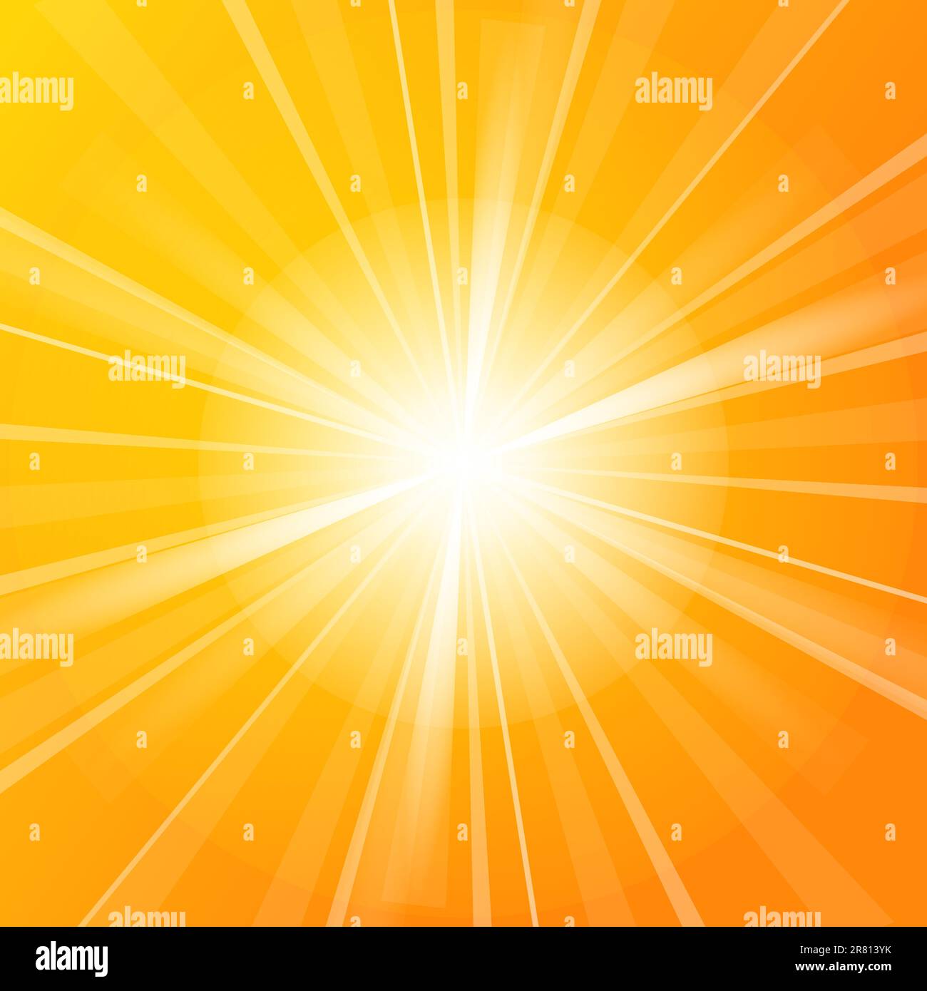 Sunshine vector background full of orange and yellow colors Stock ...