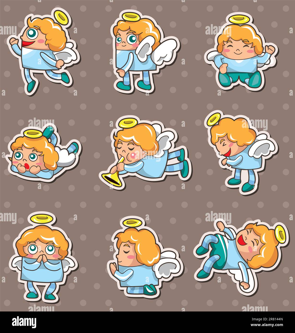 Small angel Stock Vector Images - Alamy