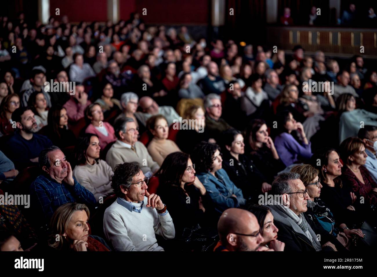Crowded patio stalls of the Lope de Vega Theatre Hall (Seville, Spain ...
