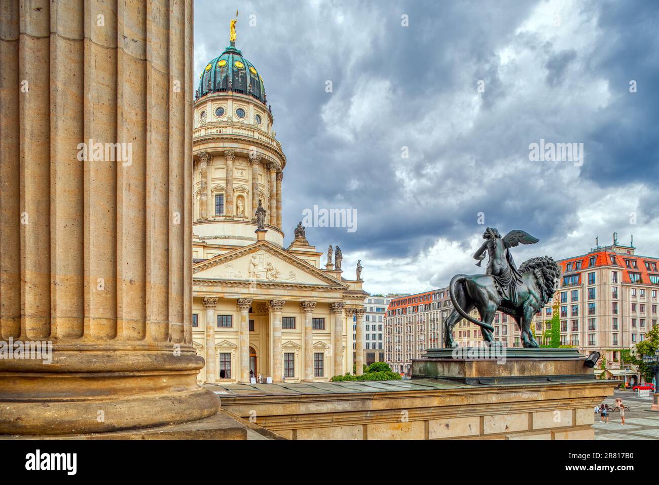 Französische Dom (French Cathedral) as seen from the Konzerthaus ...