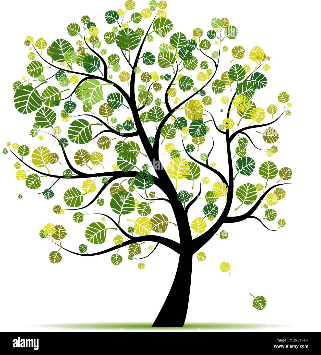 Garden design spring Stock Vector Images - Alamy