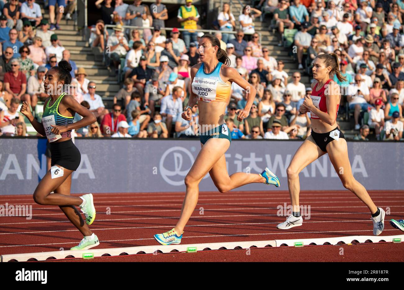 Jessica Warner-Judd of GB & NI competing in the 3000m at the Oslo ...