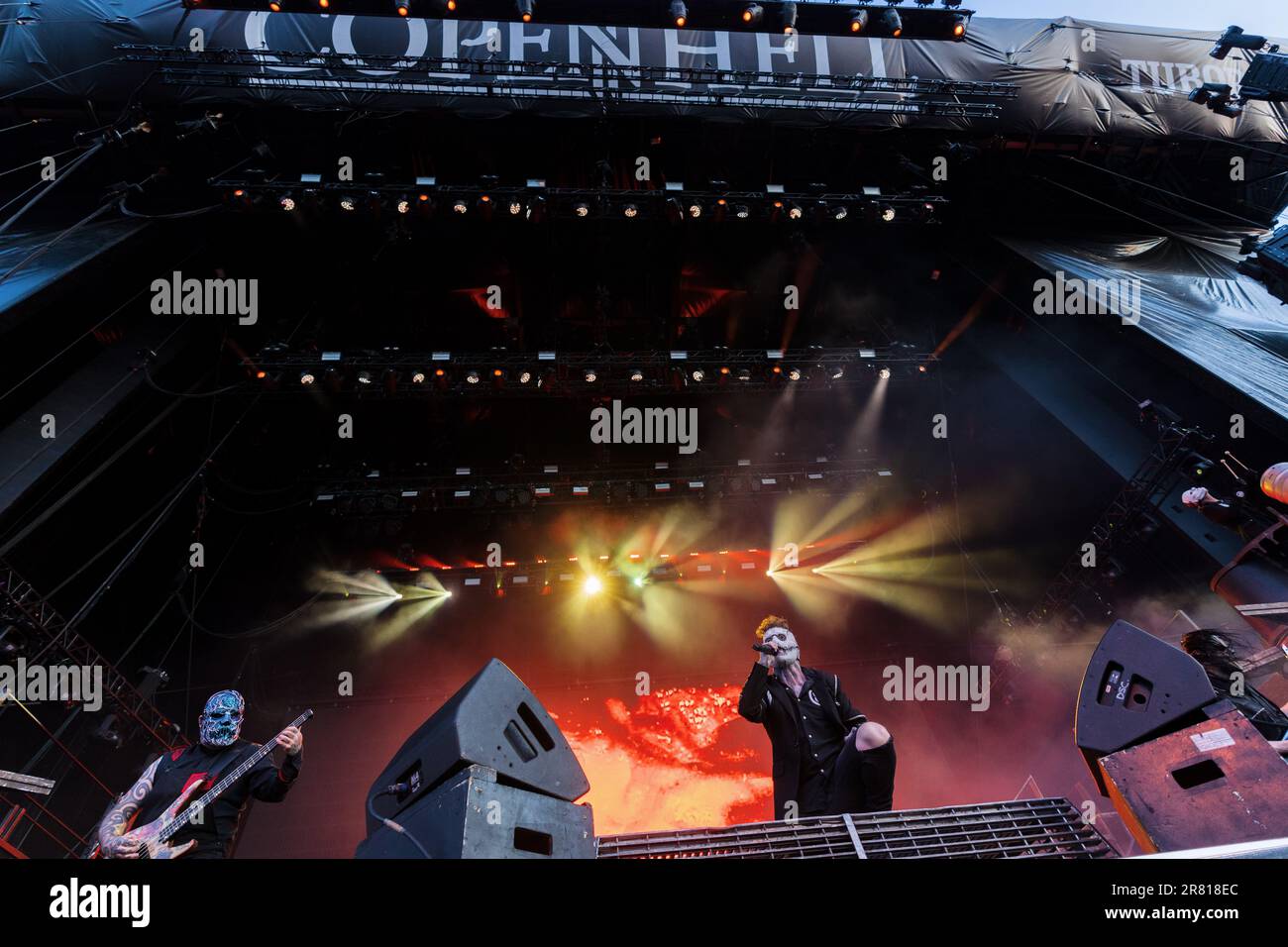 Copenhagen, Denmark, 16 June, 2023 Slipknot performing at Copenhell ...