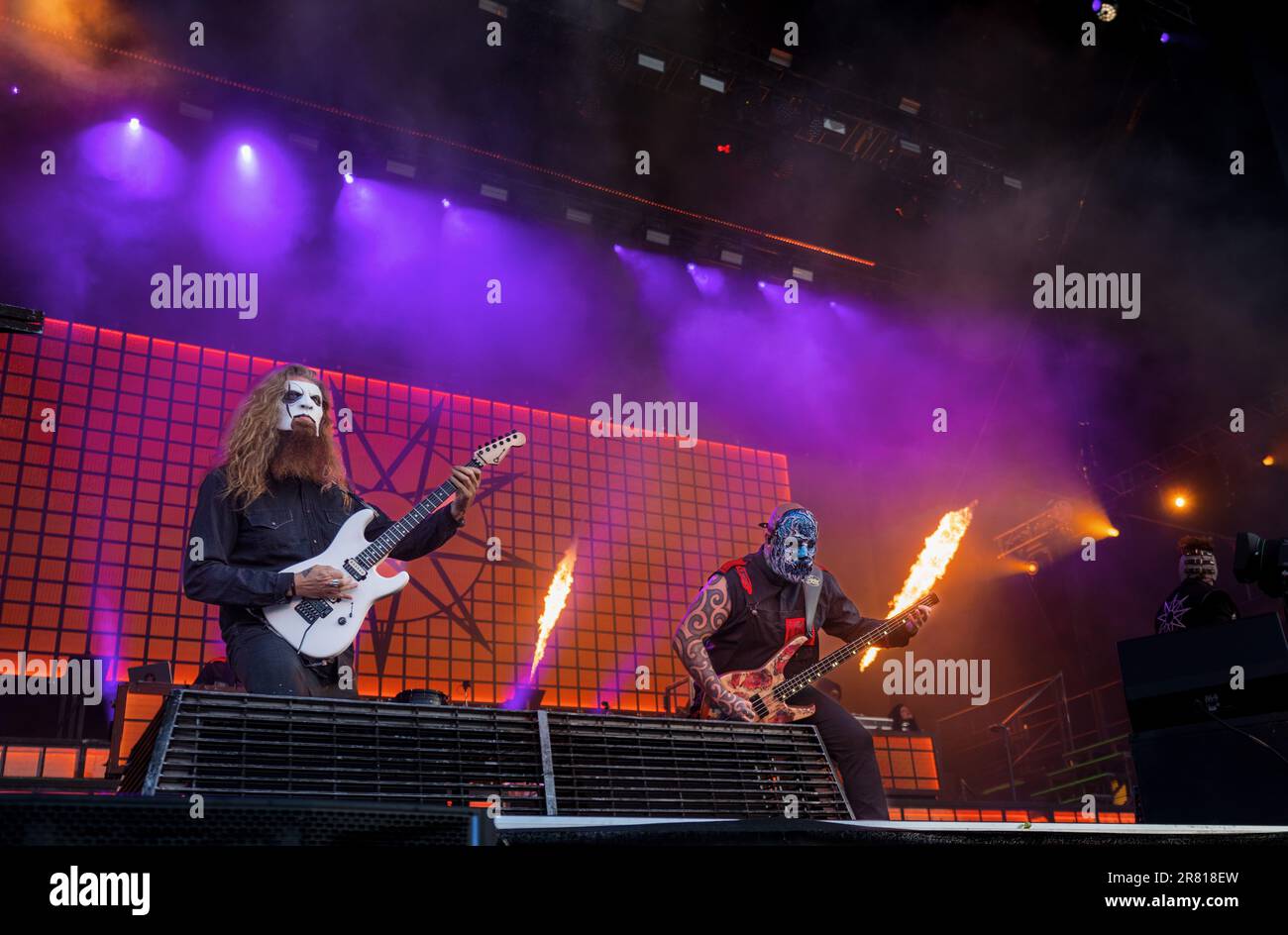 Copenhagen, Denmark, 16 June, 2023 Slipknot performing at Copenhell ...