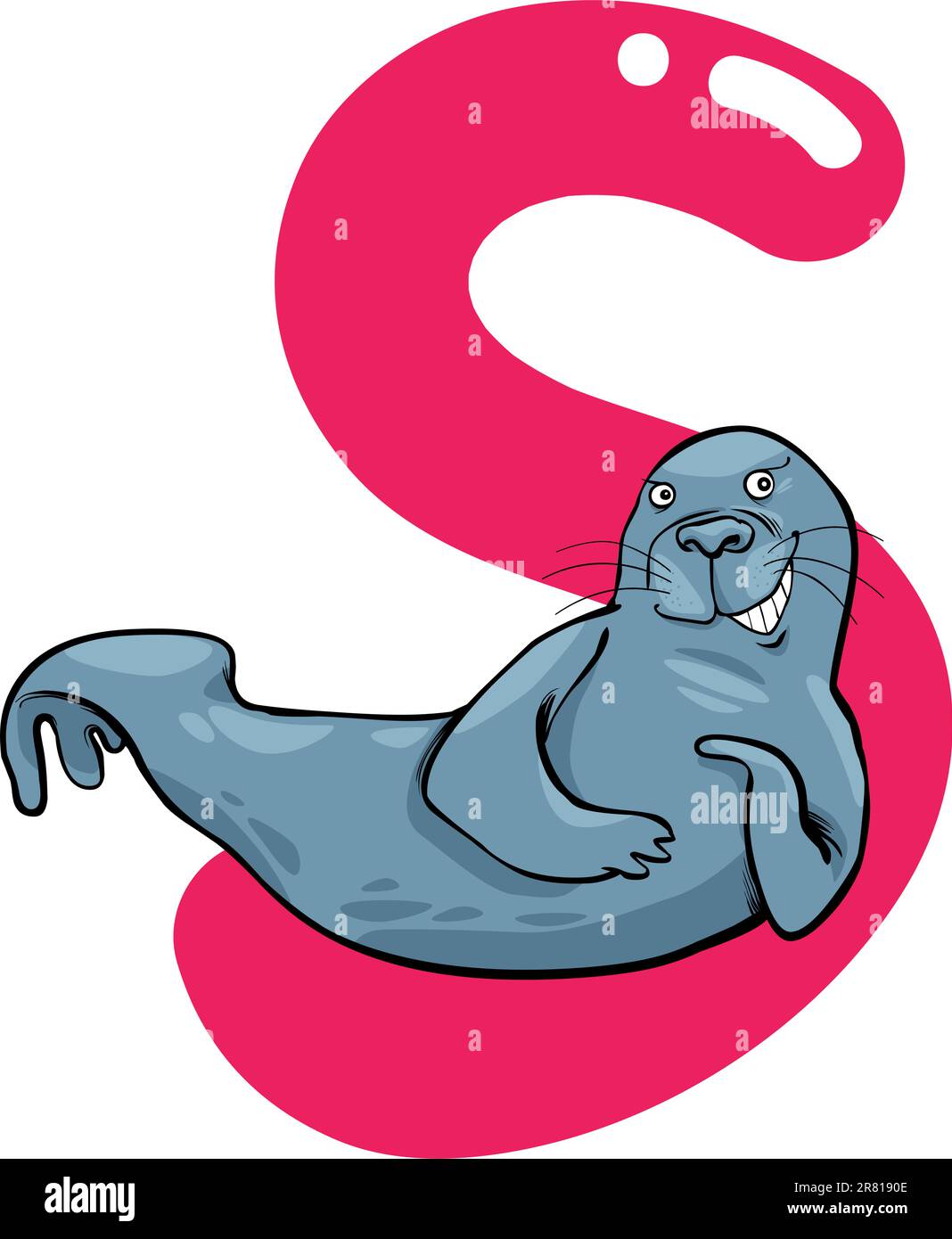 cartoon illustration of S letter for seal Stock Vector Image & Art - Alamy