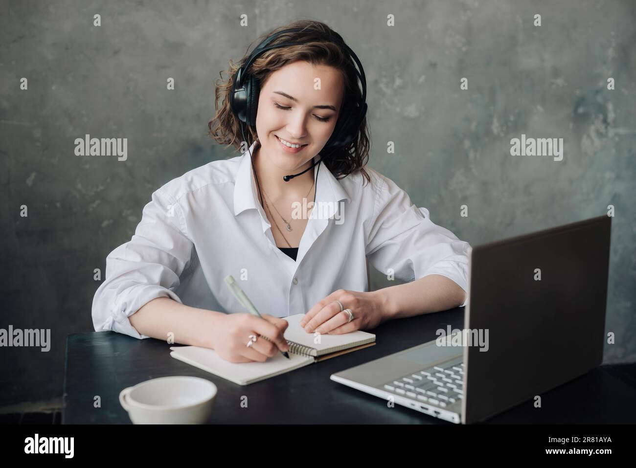 Empowering Distance Learning: Woman Engaged in E-Learning with Laptop ...