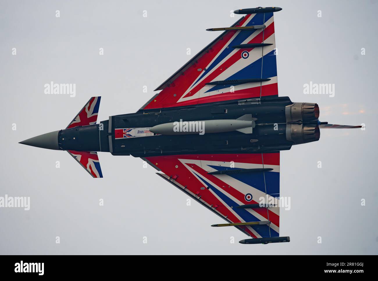 Eurofighter Typhoon of the Typhoon Display Team at Cleethorpes Armed ...