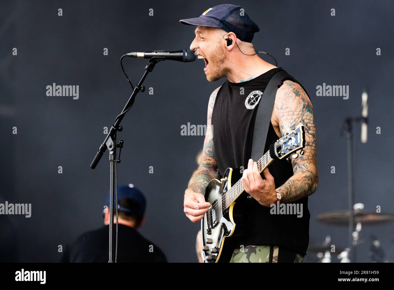 Neuhausen Ob Eck, Germany. 18th June, 2023. Gavin Burrough, guitarist ...