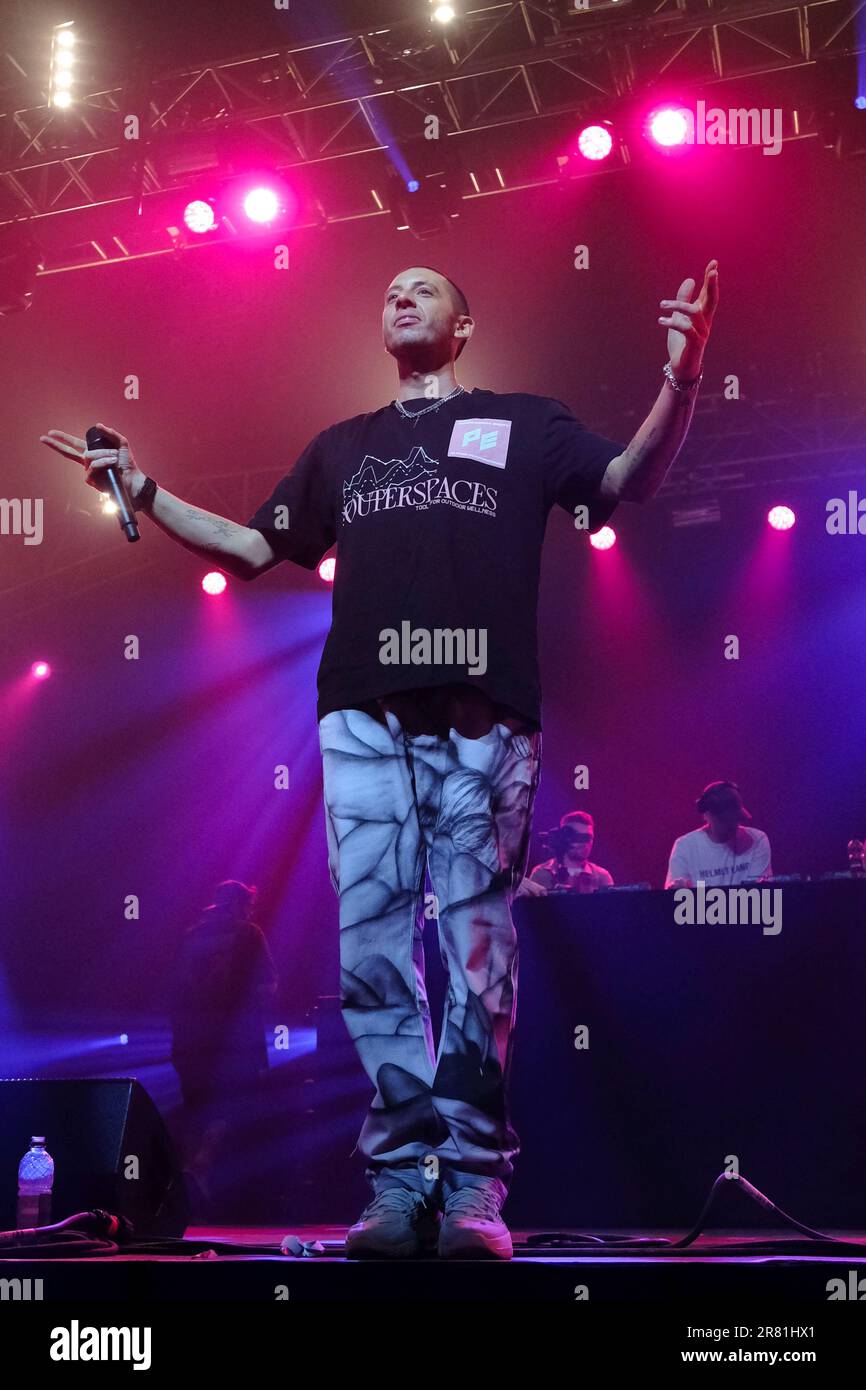 Newport, UK. 17th June, 2023. Elliot John Gleave, musician known as ...