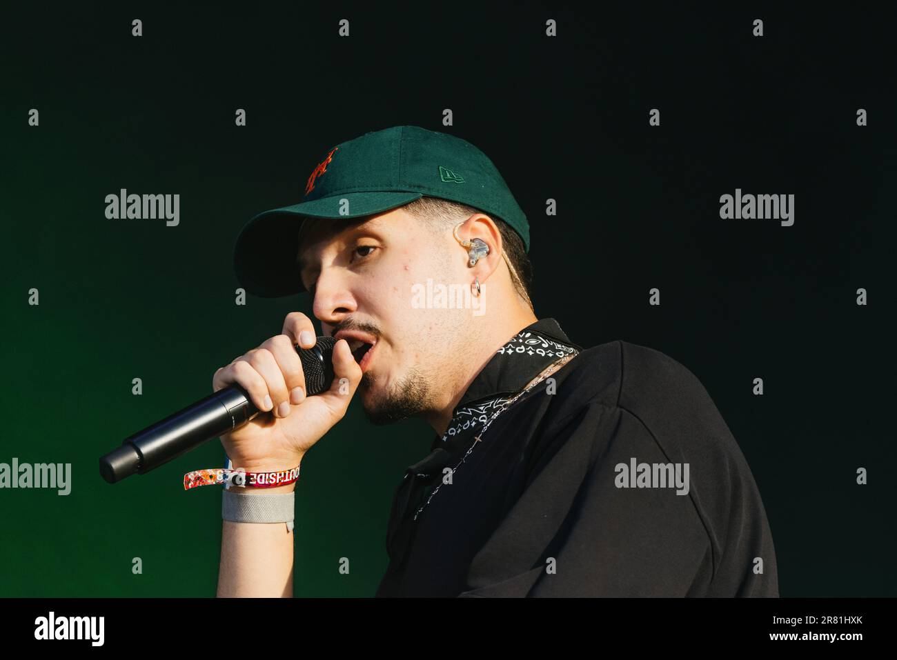 Neuhausen Ob Eck, Germany. 18th June, 2023. Rapper Rin performs at the ...