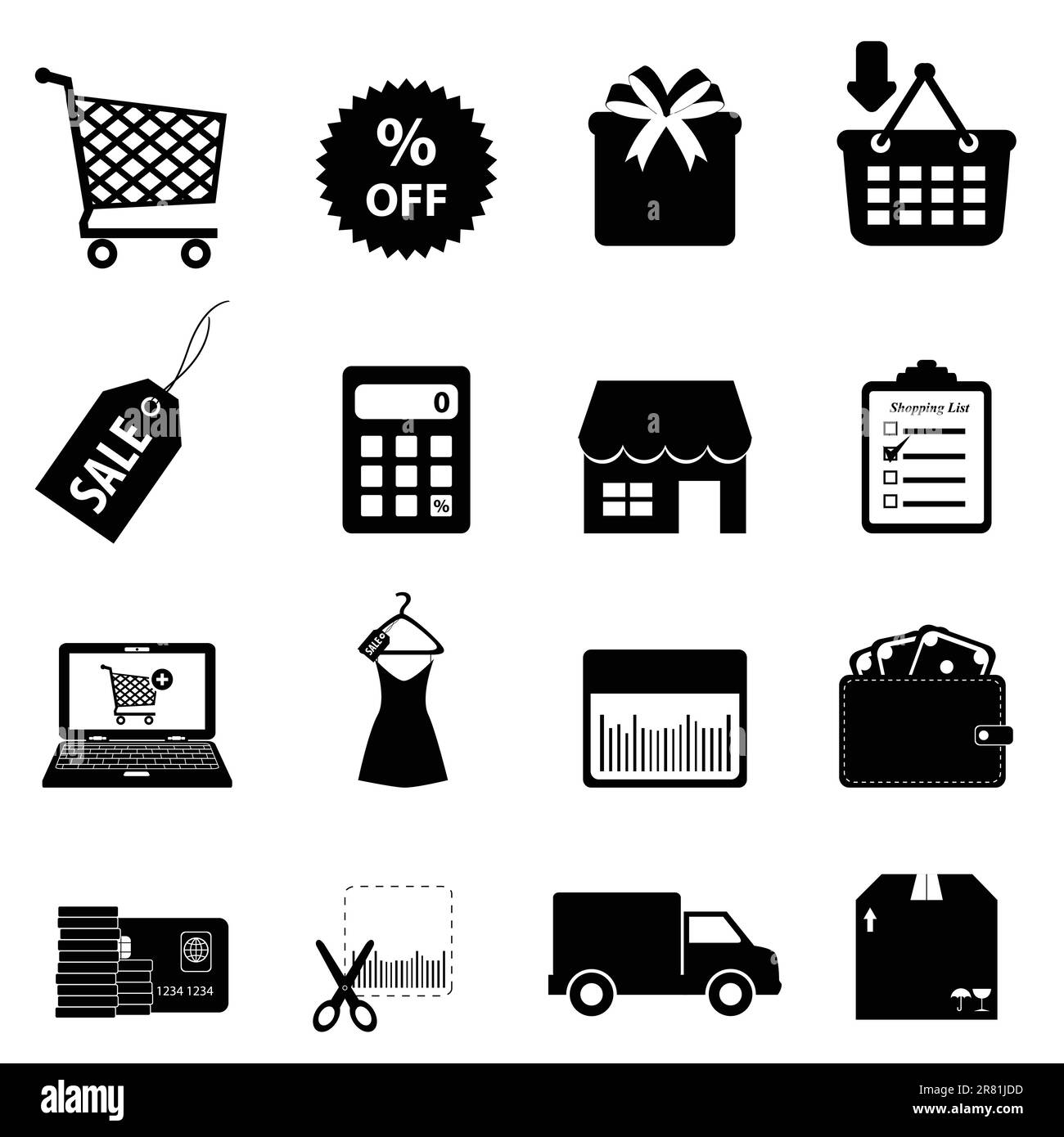 Drawing computer shopping online Stock Vector Images - Alamy