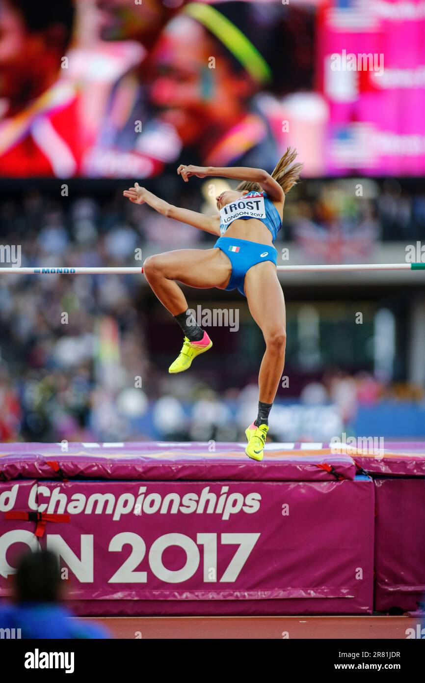 Alessia TROST participating in the high jump at the World Athletics ...