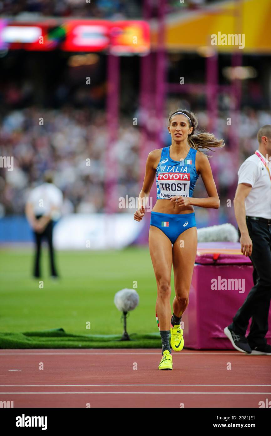 Alessia TROST participating in the high jump at the World Athletics ...