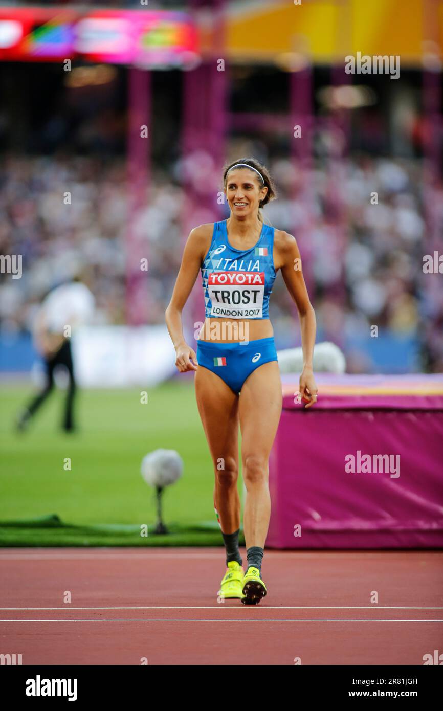 Alessia TROST participating in the high jump at the World Athletics ...