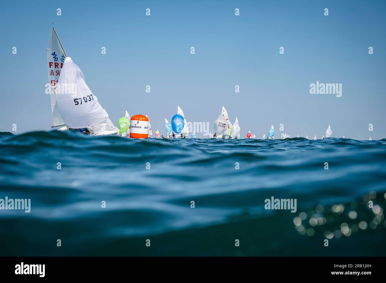 Kiel, Germany. 18th June, 2023. Sailing: Kiel Week - Olympic classes ...