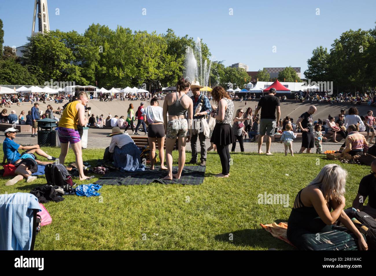 Seattle, USA. 28th May, 2023. The Folklife festival at the Seattle ...