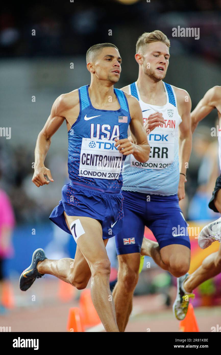 Matthew CENTROWITZ participating in the 800 meter at the World ...