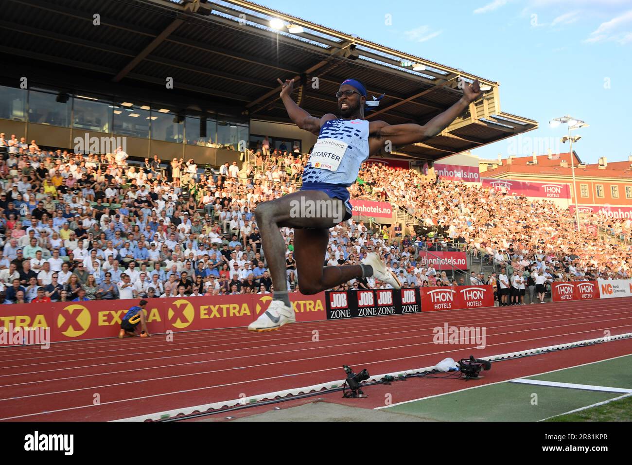 Steffin McCarter (USA) places fourth in the long jump at 26-4 1/4 (8 ...
