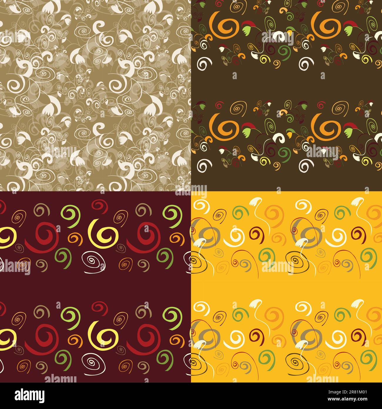 Four backgrounds, vector, illustration, postcard Stock Vector Image ...