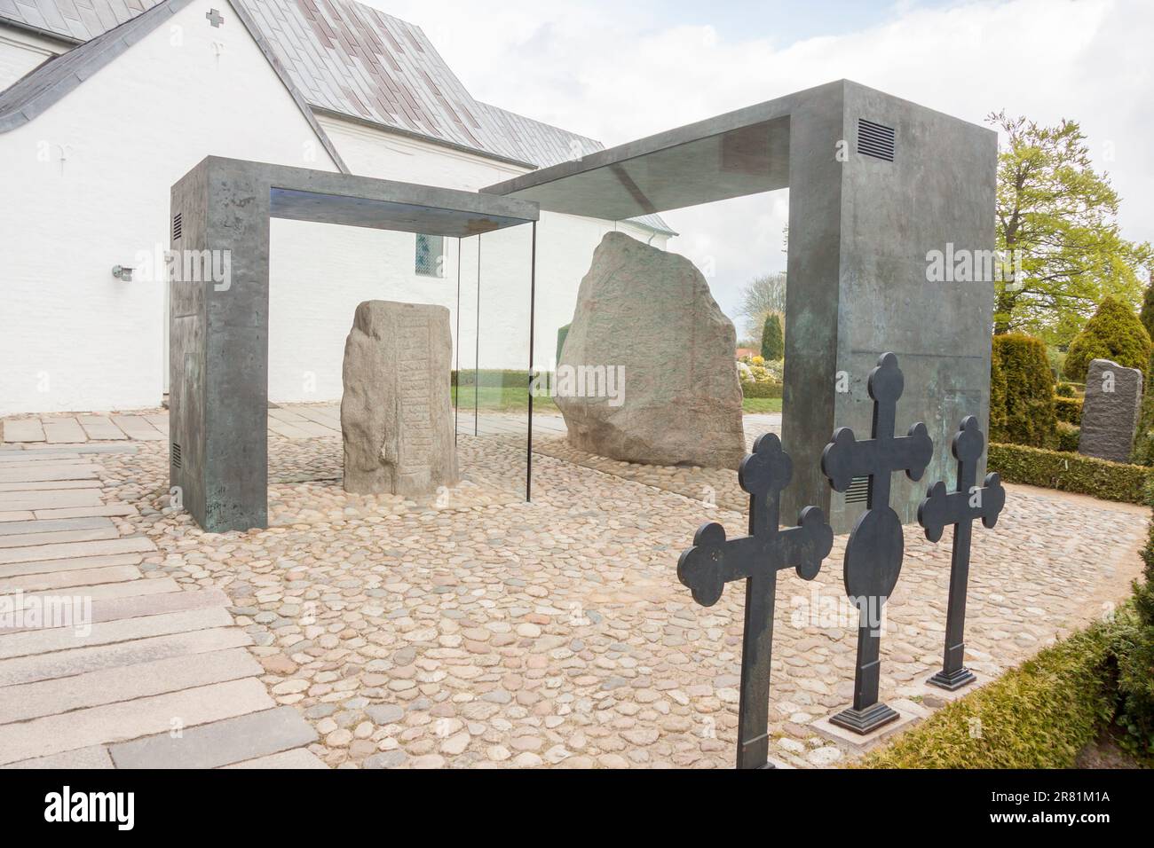 Jelling stones are massive carved runestones,10th century, Jelling ...