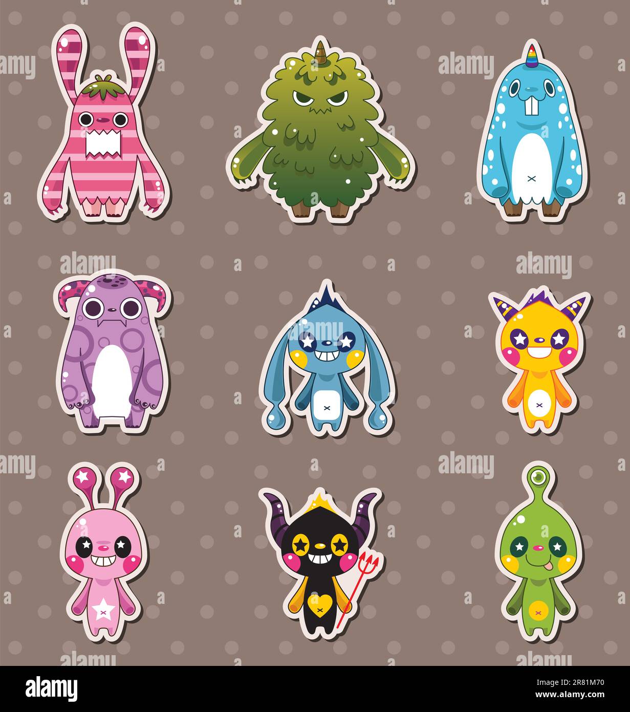 Monster dessert Stock Vector Images - Alamy