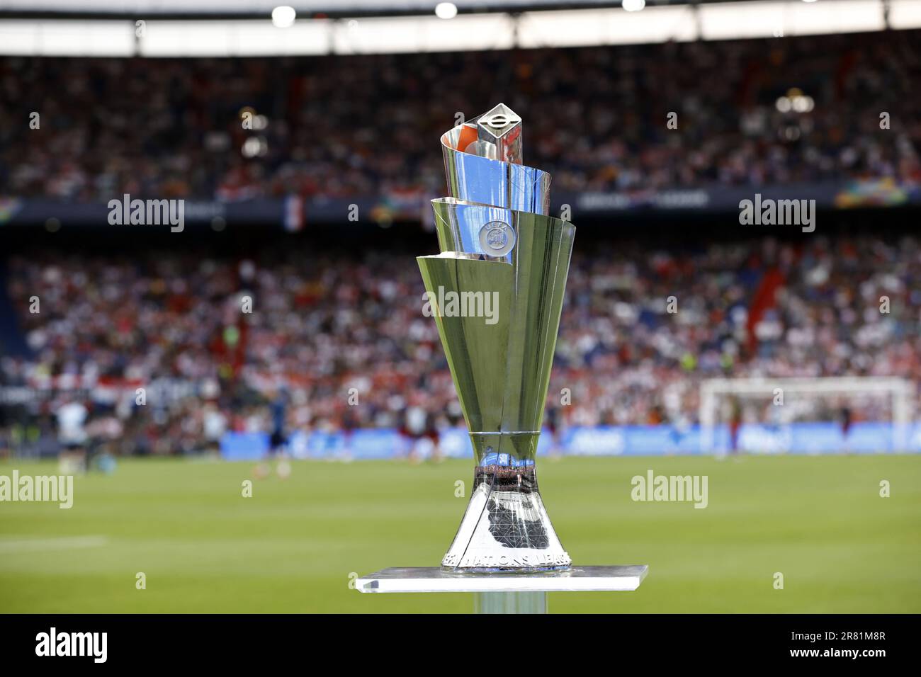 ROTTERDAM - The Nations League trophy during the UEFA Nations League ...