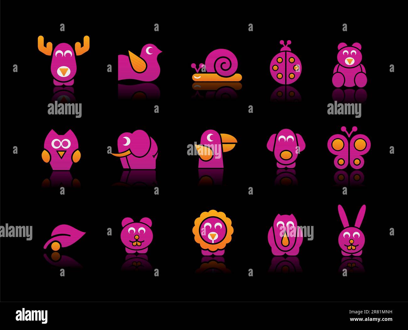 Stylized animals hi-res stock photography and images - Alamy