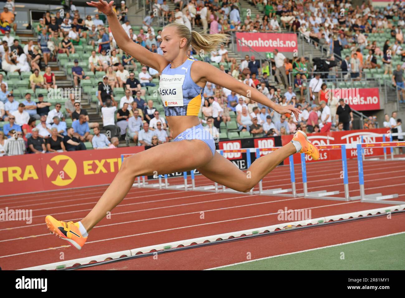 Oslo, Norway. 15th June, 2023. Maja Askag (Swe) places eighth in the ...