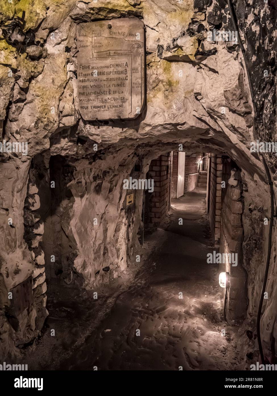 The image is of one of the many passageways at the medieval underground ...