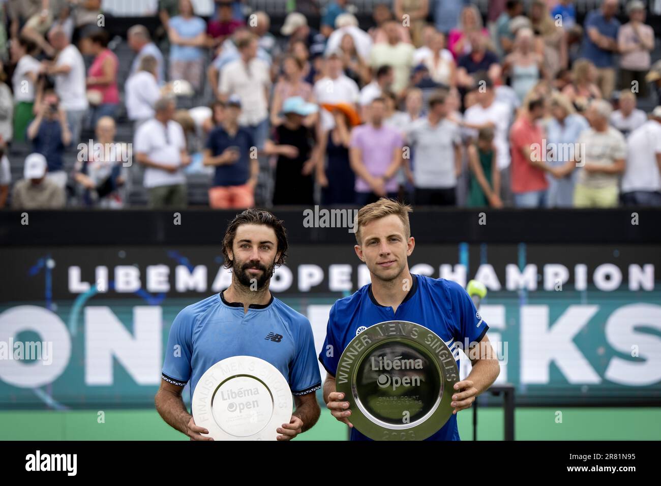 ROSMALEN - Tallon Grepe (NED) wins the final of the Libema Open tennis ... ROSMALEN - Tallon Grepe (NED) wins the final of the Libema Open tennis ...