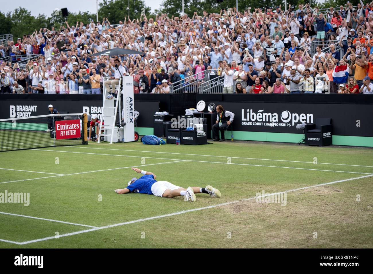 ROSMALEN - Tallon Grepe (NED) wins the final of the Libema Open tennis ... ROSMALEN - Tallon Grepe (NED) wins the final of the Libema Open tennis ...