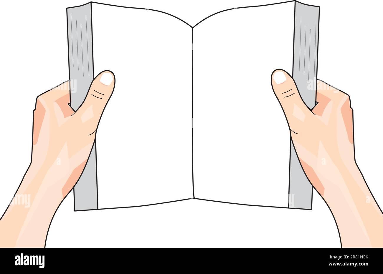 Illustration of Hands Holding Book Stock Vector Image & Art - Alamy