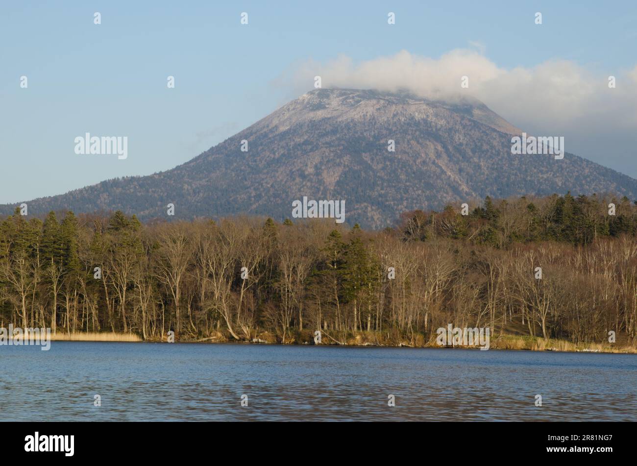 Lake Akan and Mount Oakan. Akan Mashu National Park. Hokkaido. Japan ...