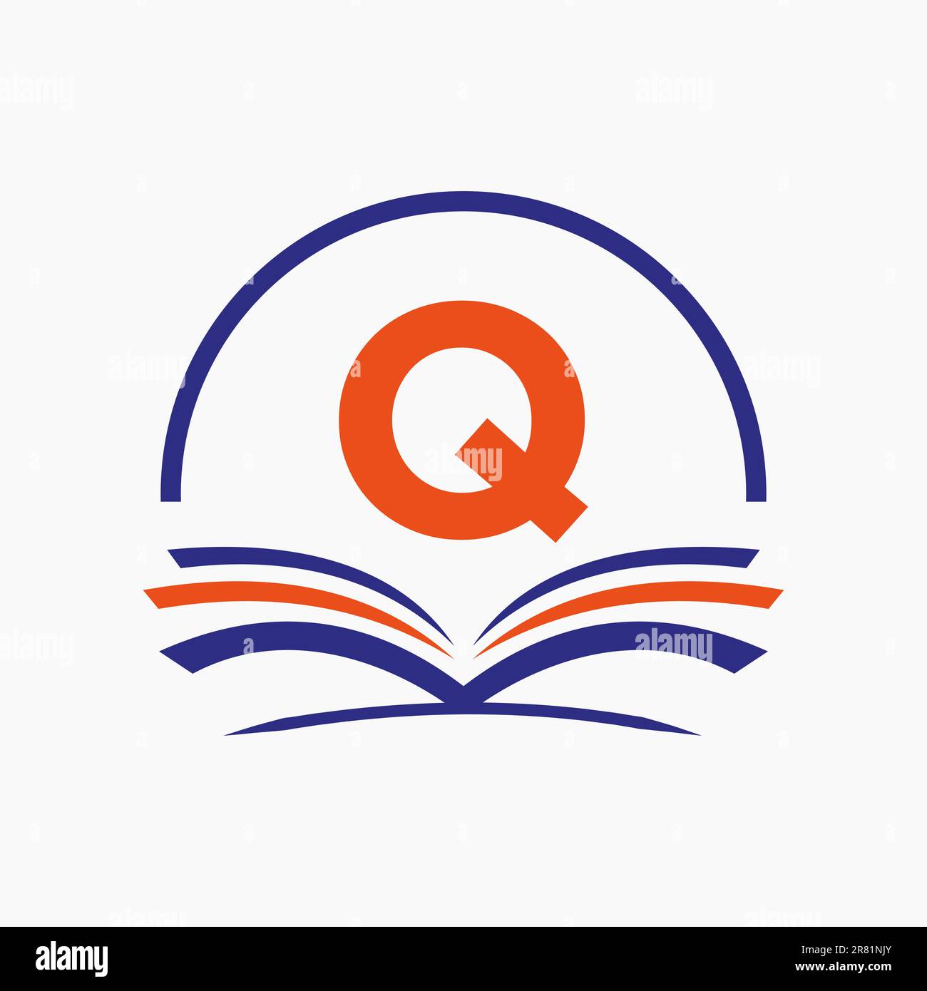 Letter Q Education Logo Book Concept. Training Career Sign, University ...