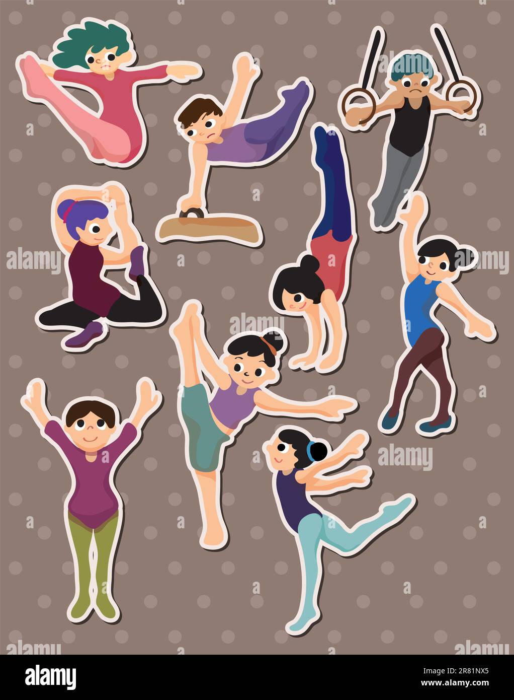 Gymnastics balance beam Stock Vector Images - Alamy