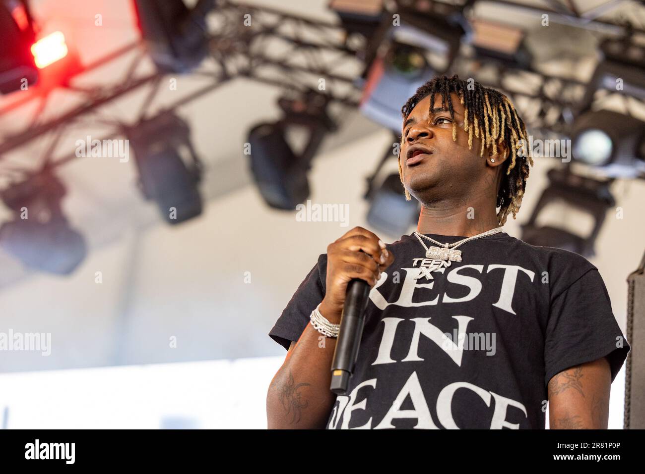 Manchester Usa 17th June 2023 Rapper Ken Carson Kenyatta Lee Frazier Jr During The