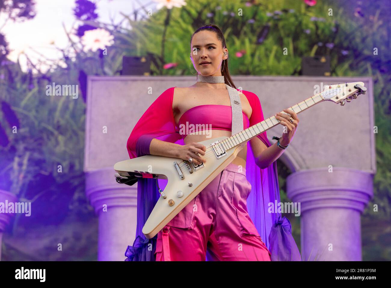 Manchester, USA. 17th June, 2023. Sophie Hawley-Weld of Sofi Tukker ...