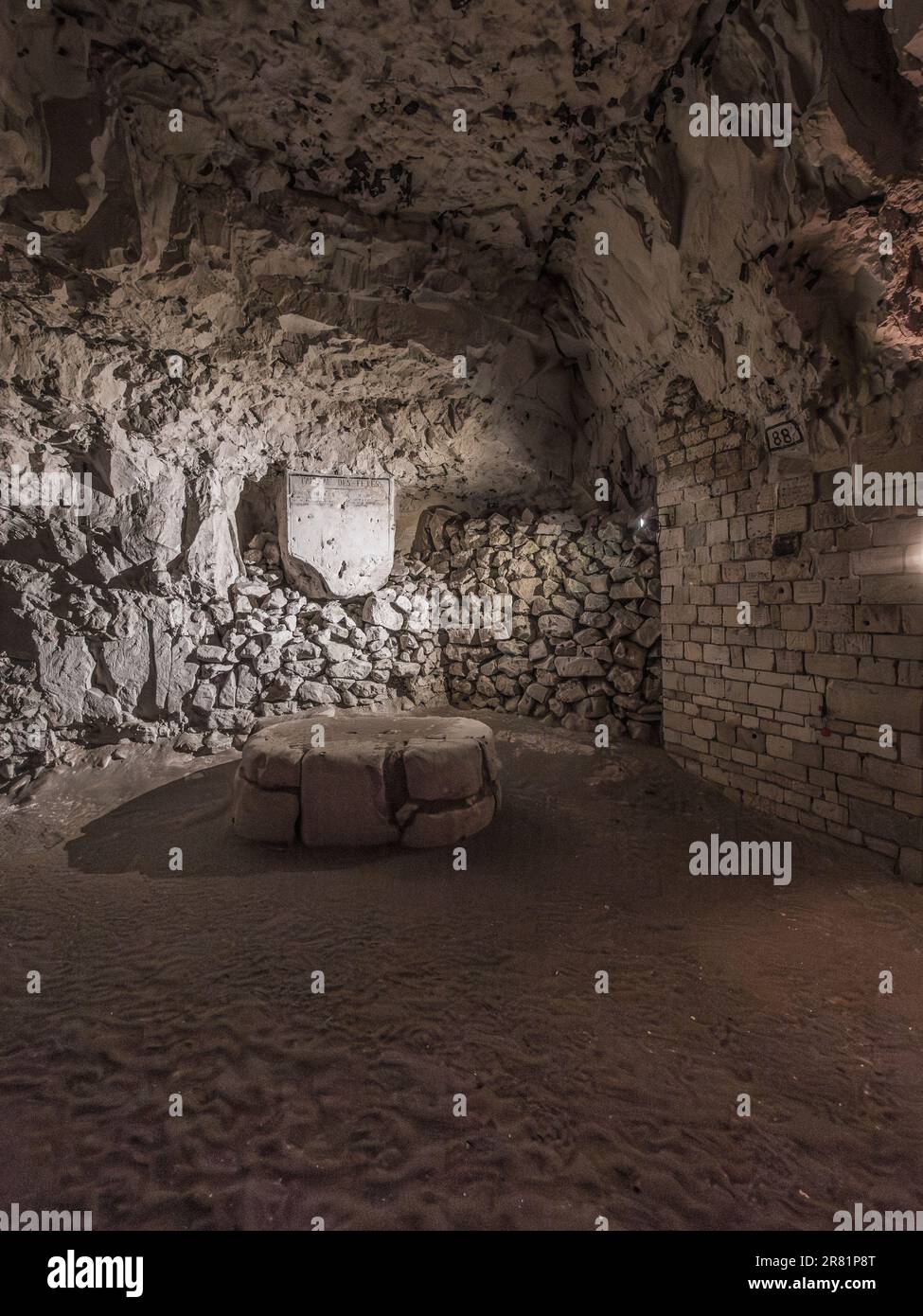 The image is of one of the many passageways at the medieval underground ...