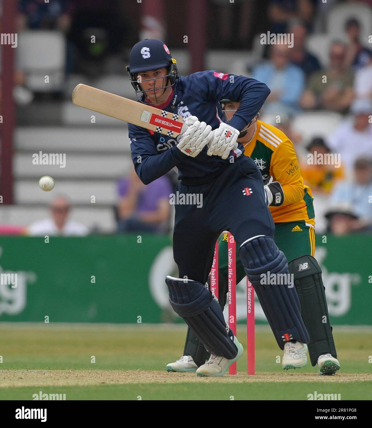 Northampton 18-June 2023 :Justin Broad of Northamptonshire during the ...