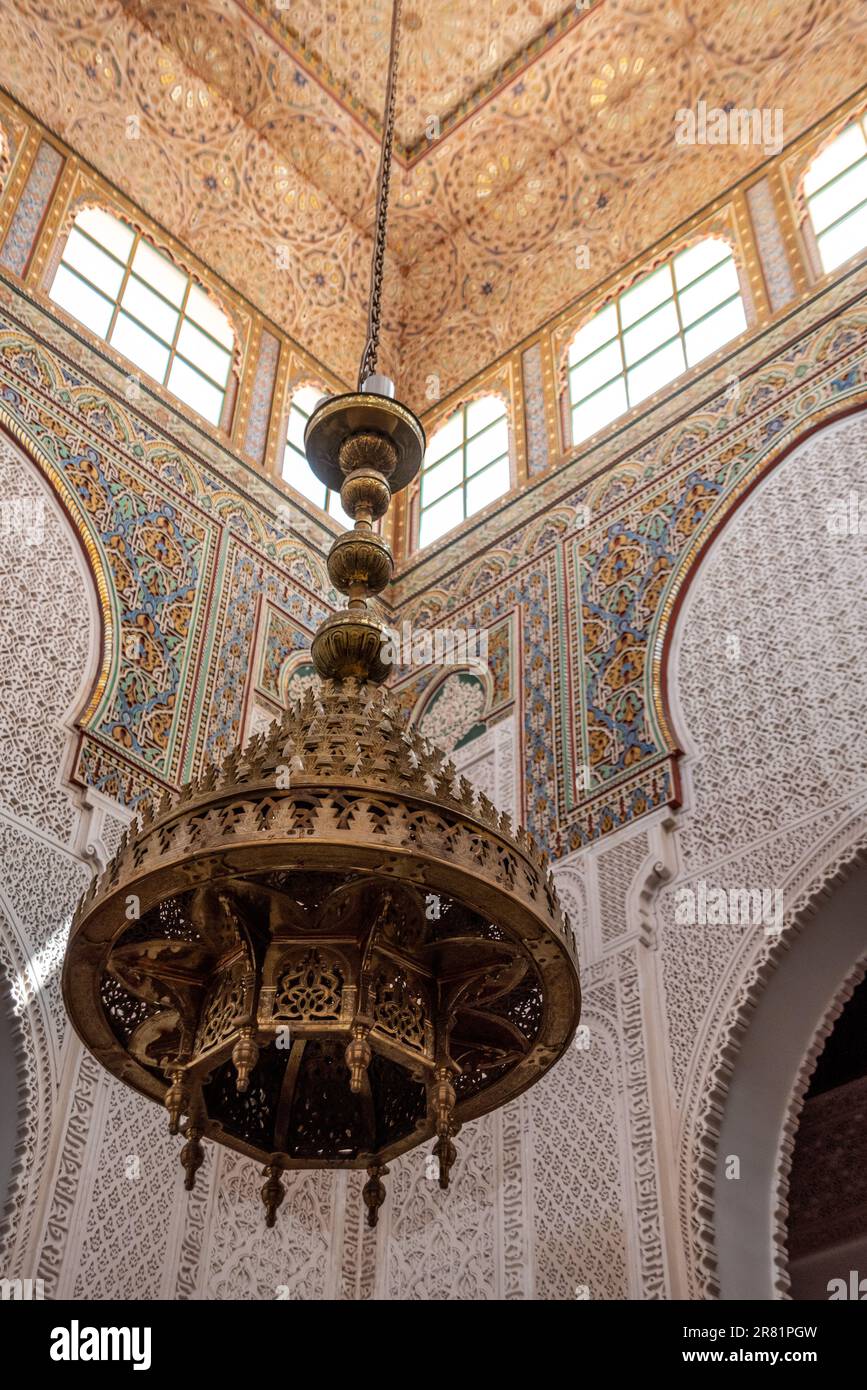 MEKNES, MOROCCO - MARCH 29, 2023 - Famous mausoleum of Moulay Ismail in ...