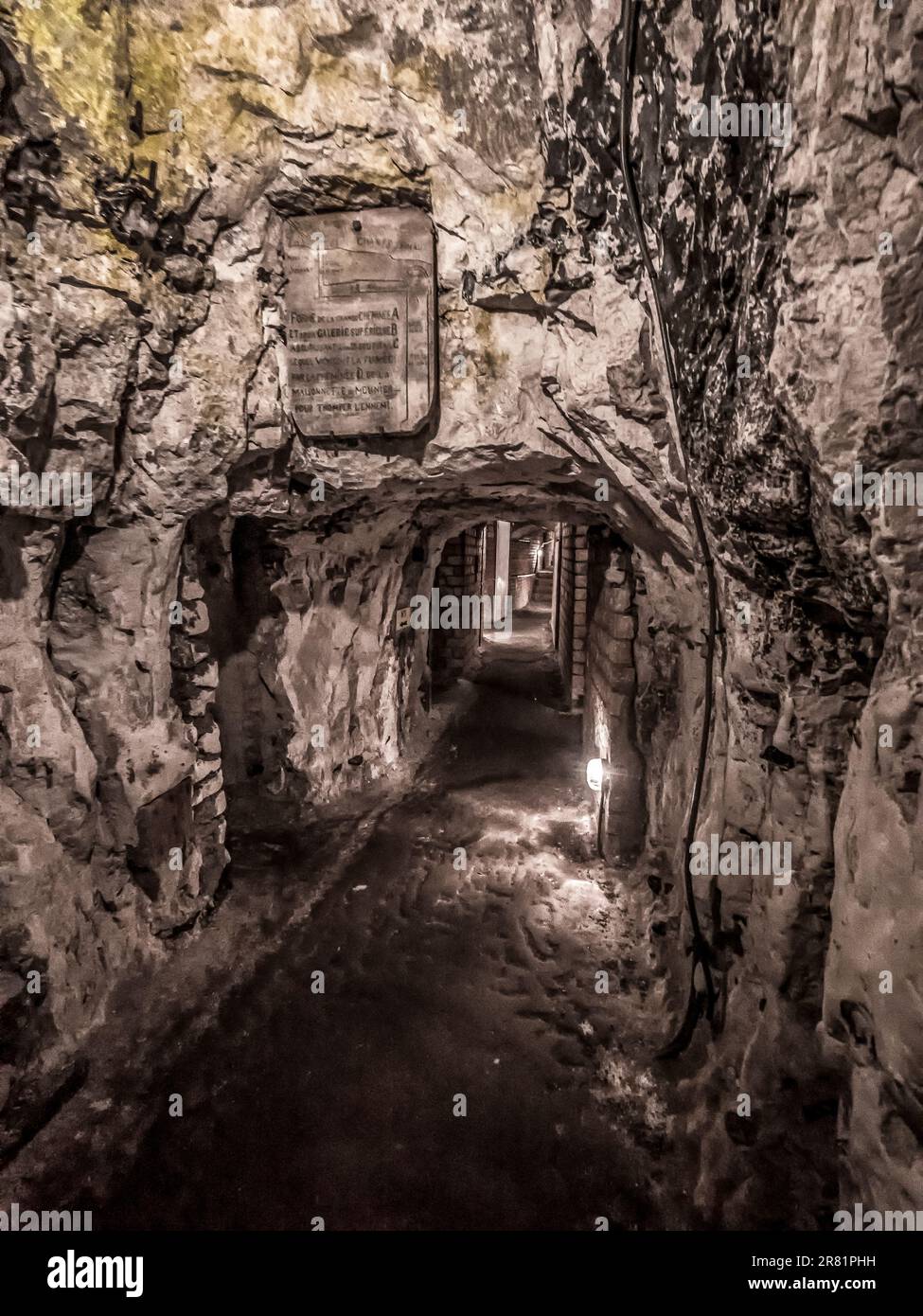 The image is of one of the many passageways at the medieval underground ...