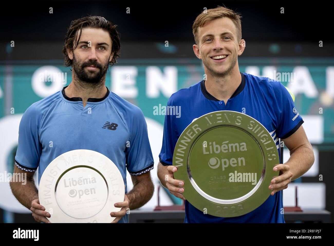 ROSMALEN - Tallon Grepe (NED) wins the final of the Libema Open tennis ... ROSMALEN - Tallon Grepe (NED) wins the final of the Libema Open tennis ...