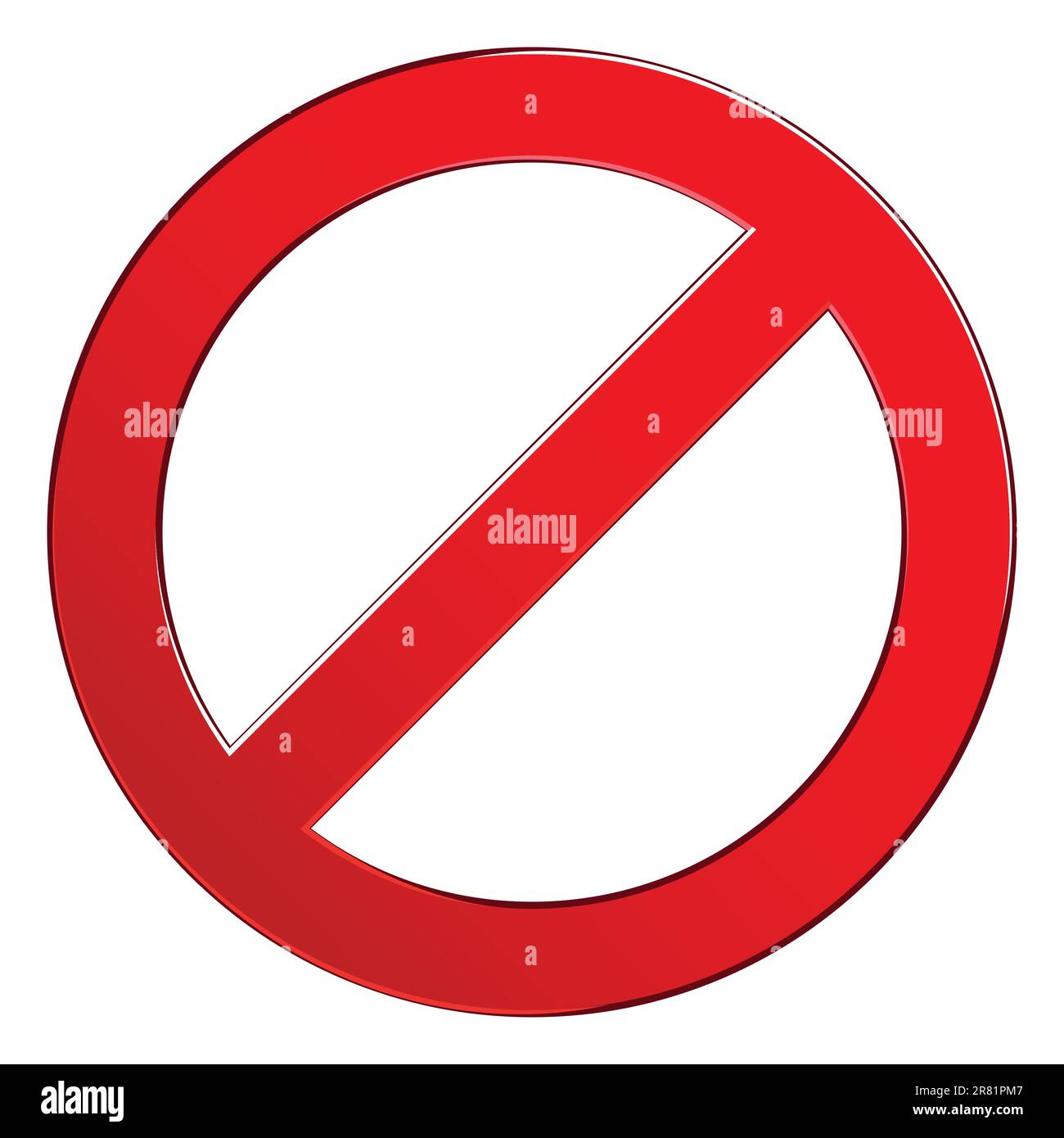 Forbidden direction sign Stock Vector Images - Alamy