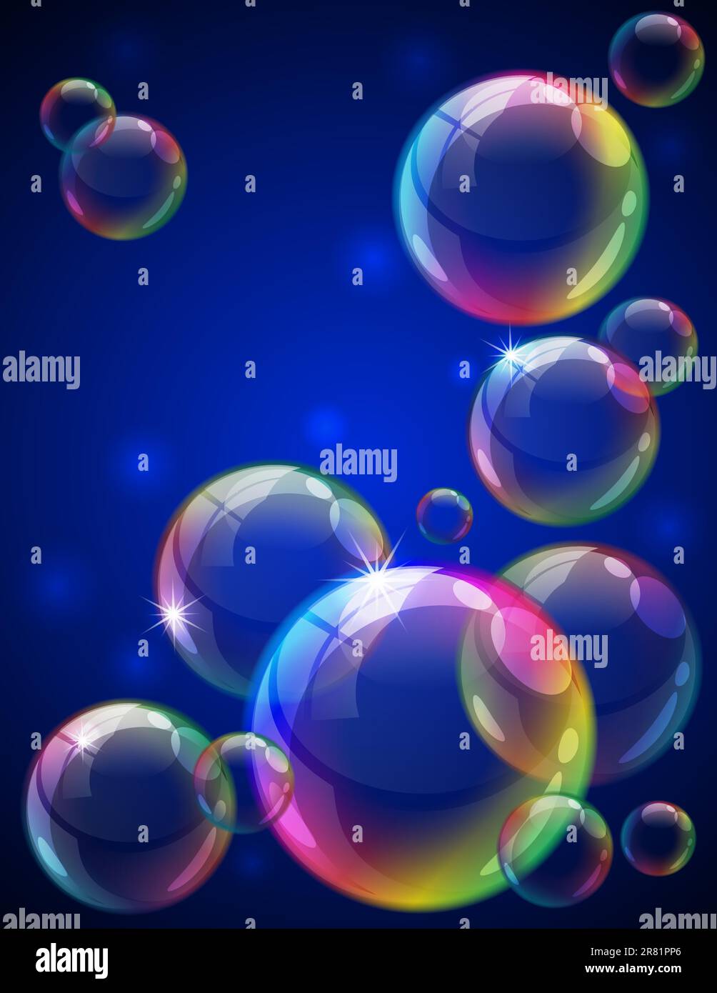 Vector illustration - soap bubbles background. Eps10 vector file ...