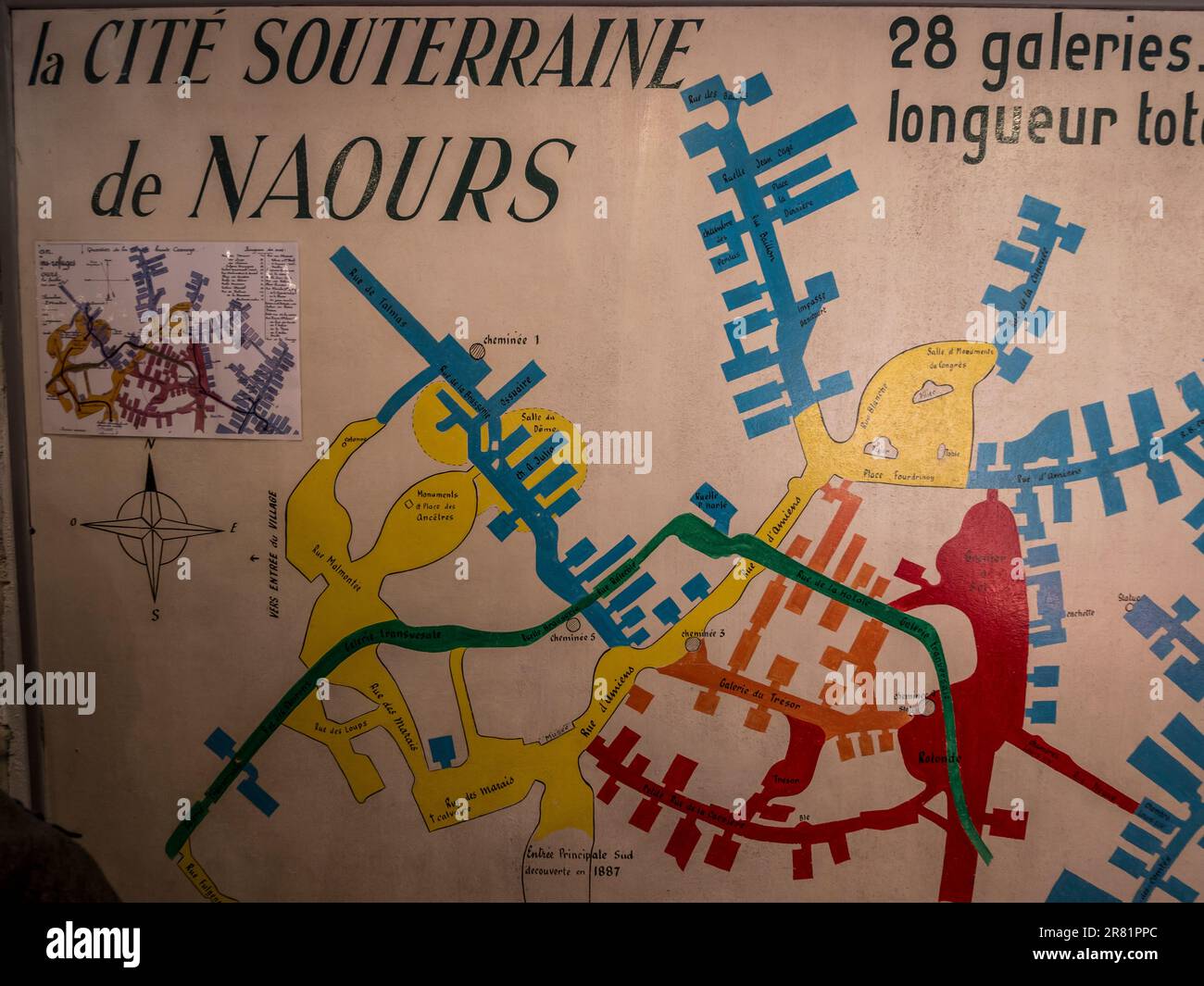 The image is to show the extent of the medieval underground city museum ...