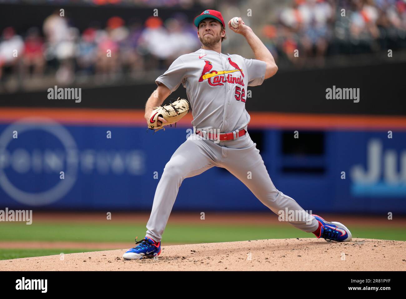 St. Louis Cardinals starting pitcher Matthew Liberatore throws during ...